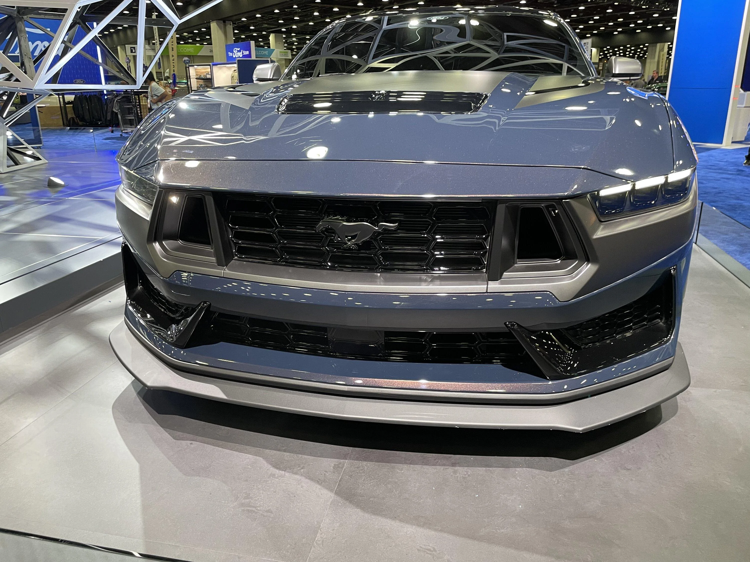 Color Samples - 2024 Mustang S650: Blue Ember, Vapor Blue, Grabber Blue ...