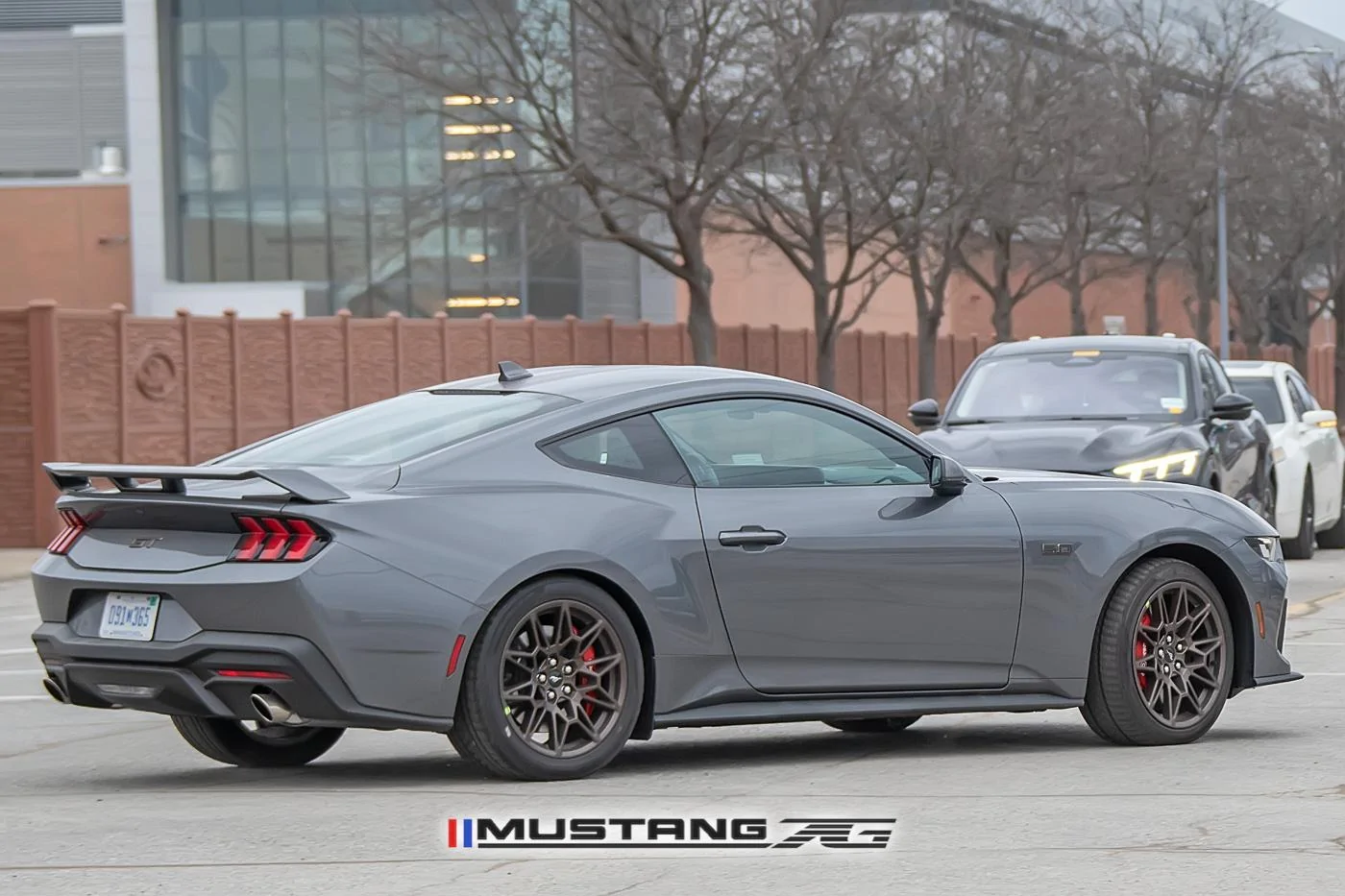 Red & Black Stripes Spied on Carbonized Gray 2024 Mustang GT w/Bronze ...