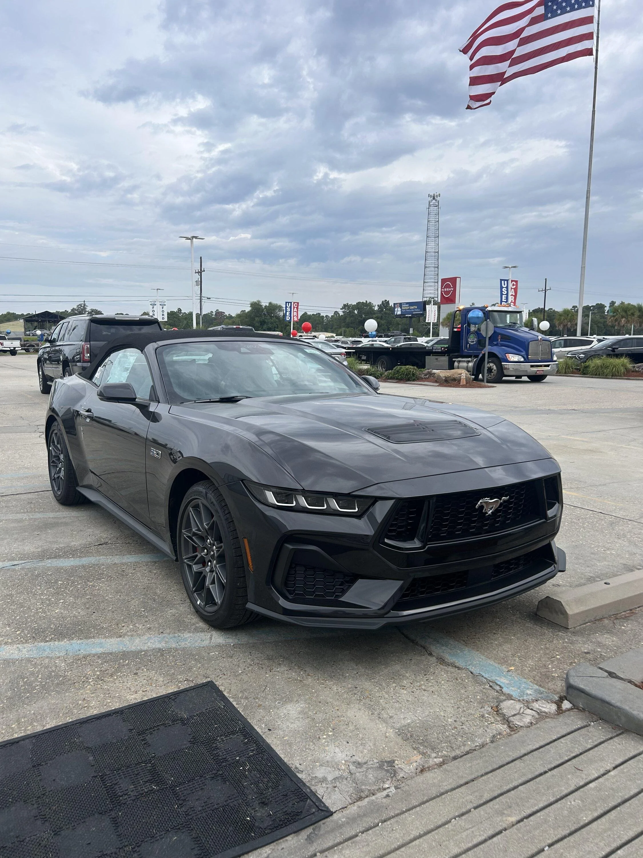 Dark Matter Gray Convertible delivered | Mustang7G - 2024+ S650 Mustang ...