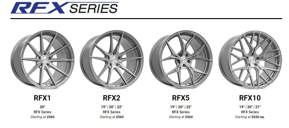 Authorized Dealer: Rohana Wheels RFX RFG Series Wheels For Mustang S650 ...