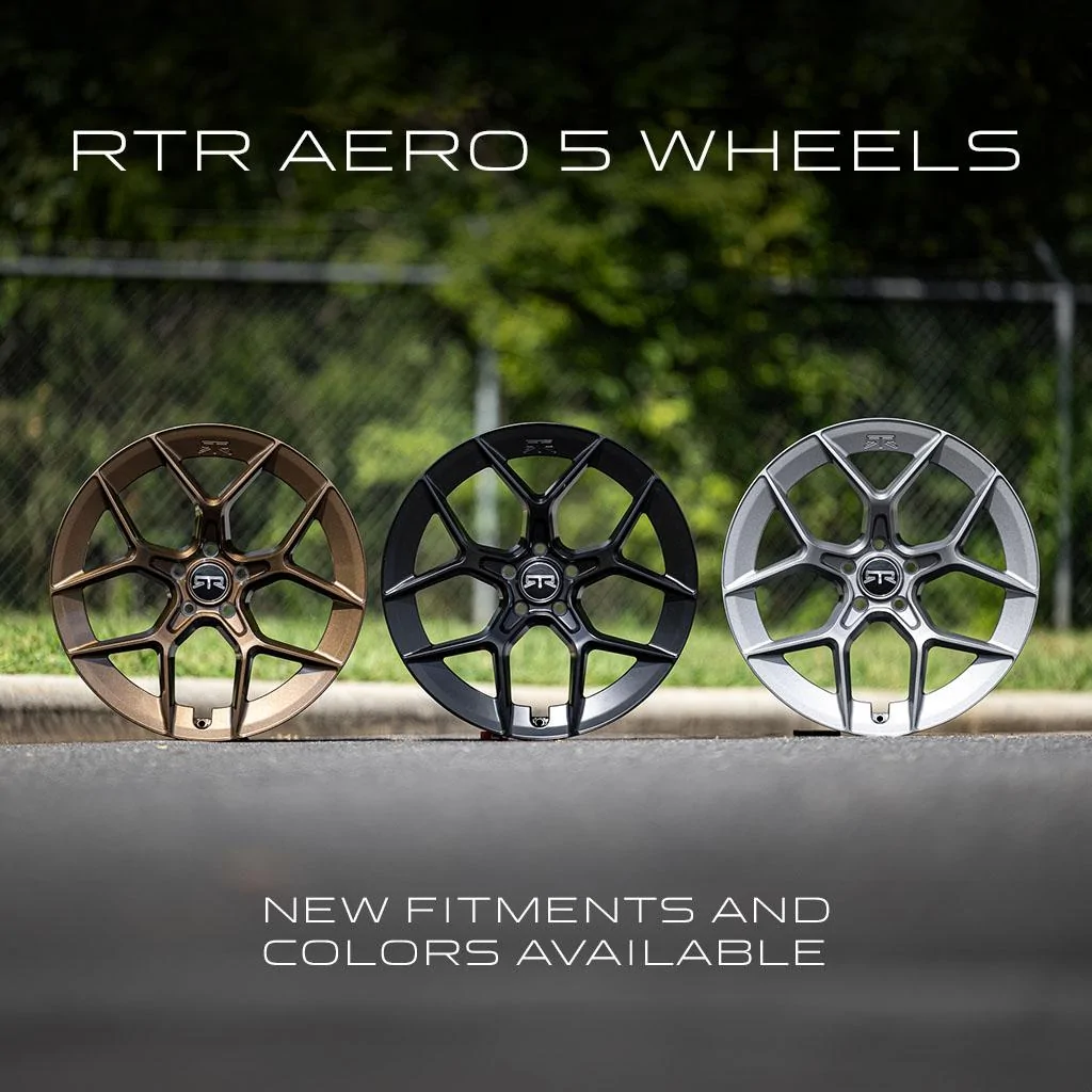 New RTR Wheels! // RTR Aero 5 Wheels Available in 2 New Colors ...