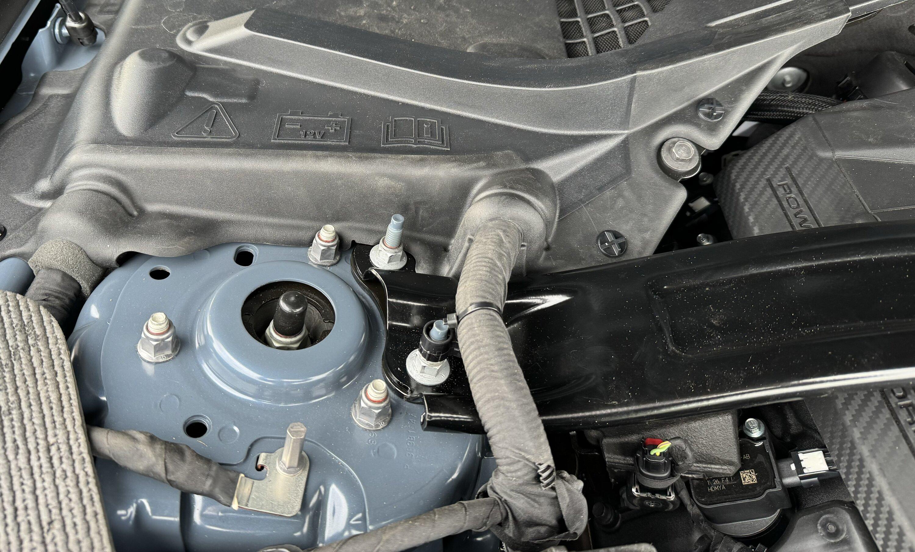 DIY (photo essay) for Ford Performance under hood strut brace kit ...