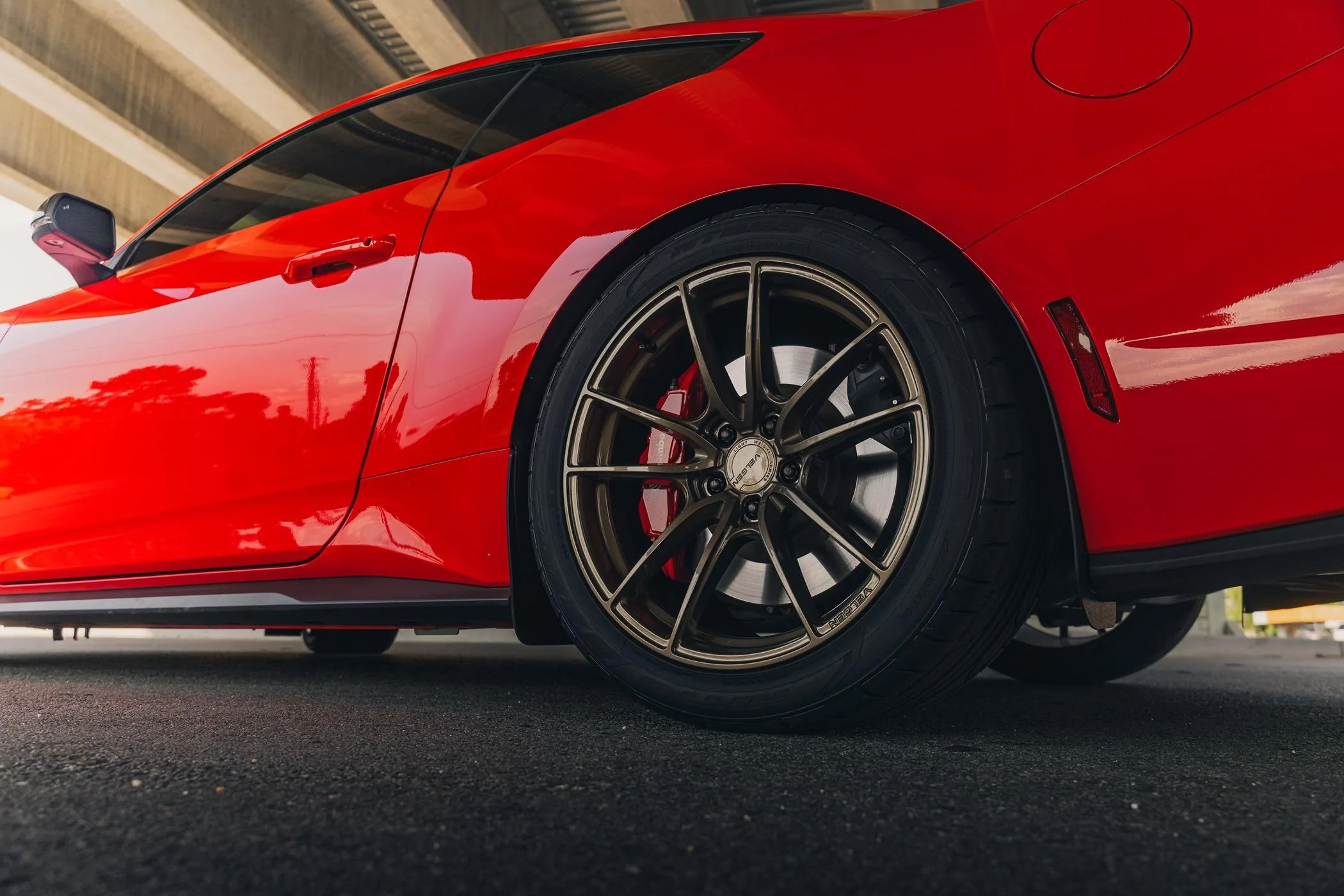 Bronze Velgen VF5 Installed on my Race Red S650 GT | Mustang7G - 2024 ...