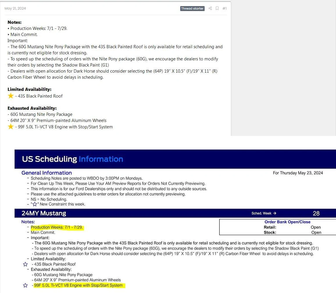 My car just got pushed back to 10 July | Page 5 | Mustang7G - 2024 ...