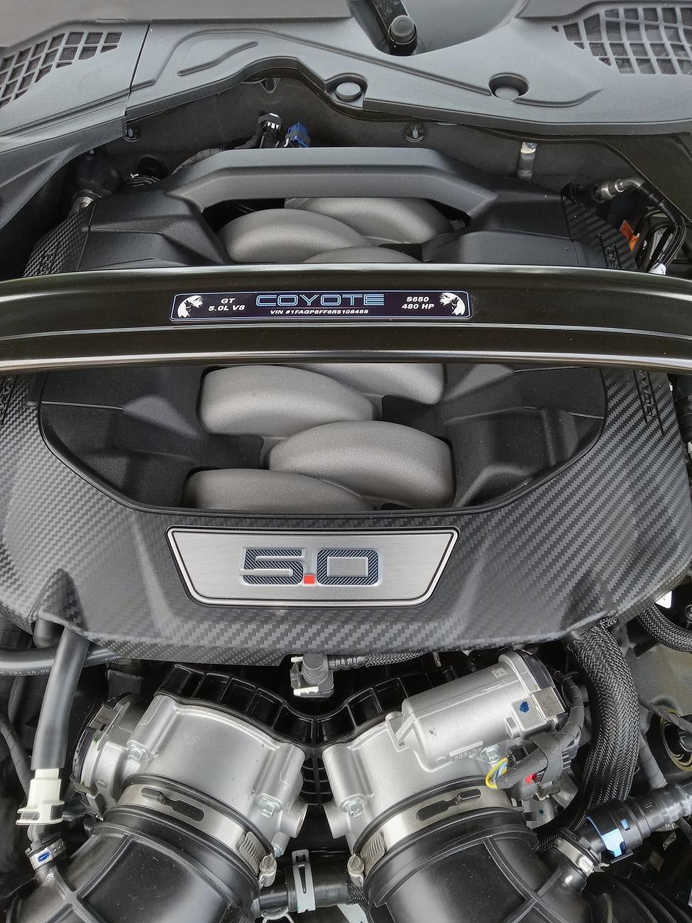 Strut Tower Brace Custom Aluminum ID Plates | Mustang7G - 2024+ S650 ...