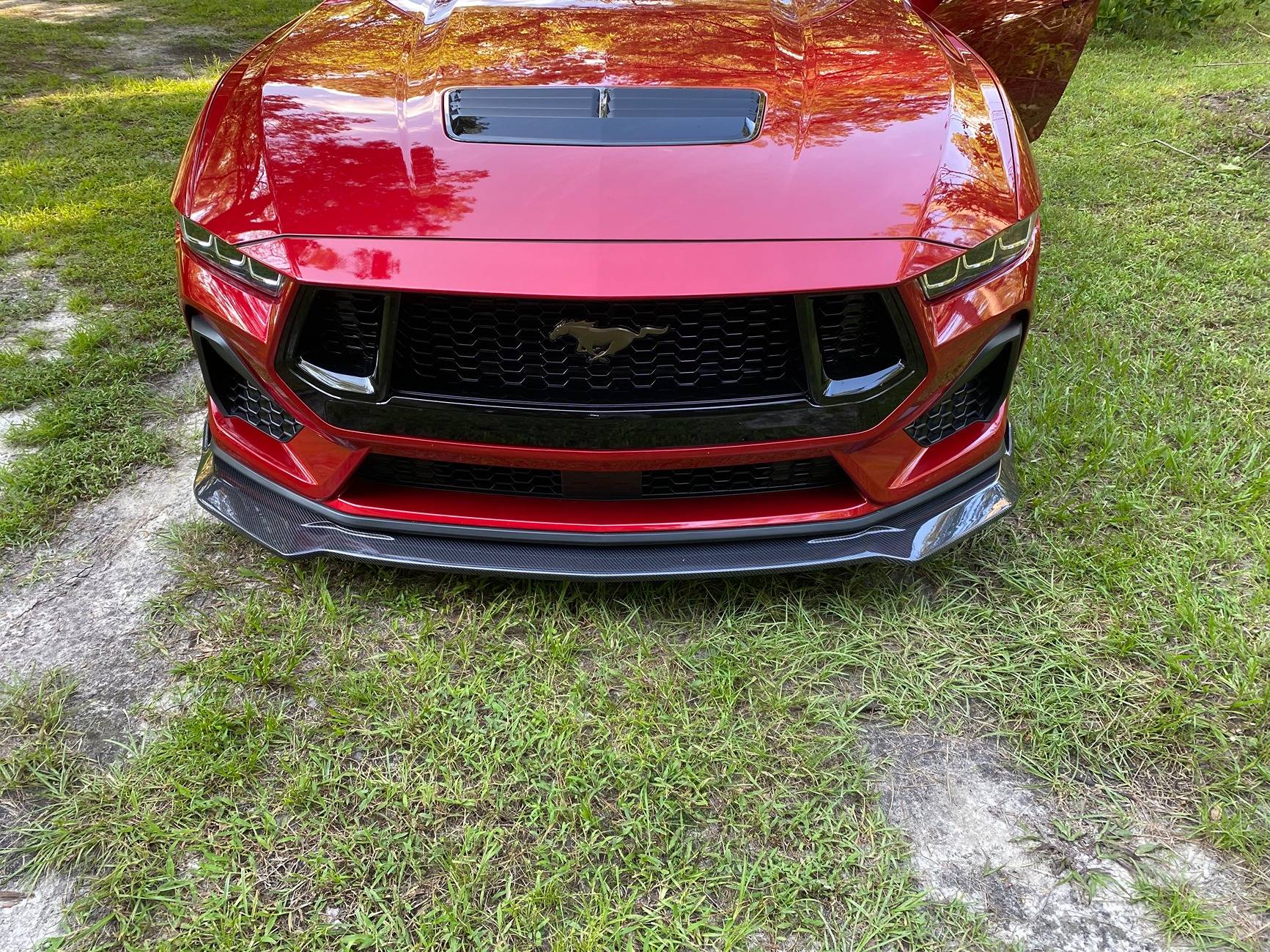 EOS Carbon Fiber Front Splitter Extension | Mustang7G - 2024+ S650 ...
