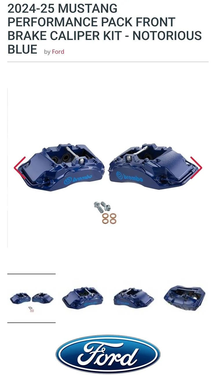 Looking for pics of ‘25 GT w/Notorious Blue calipers (non-Dark Horse ...