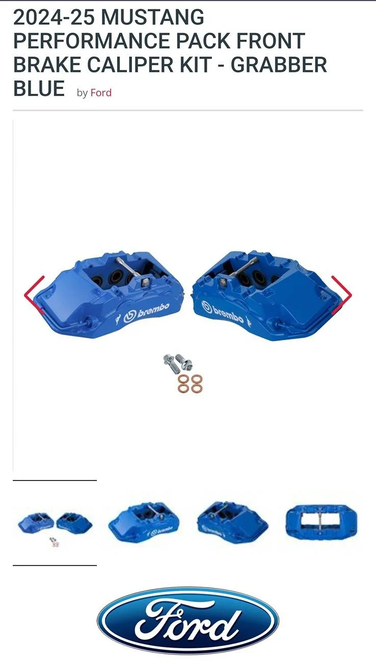 Looking for pics of ‘25 GT w/Notorious Blue calipers (non-Dark Horse ...