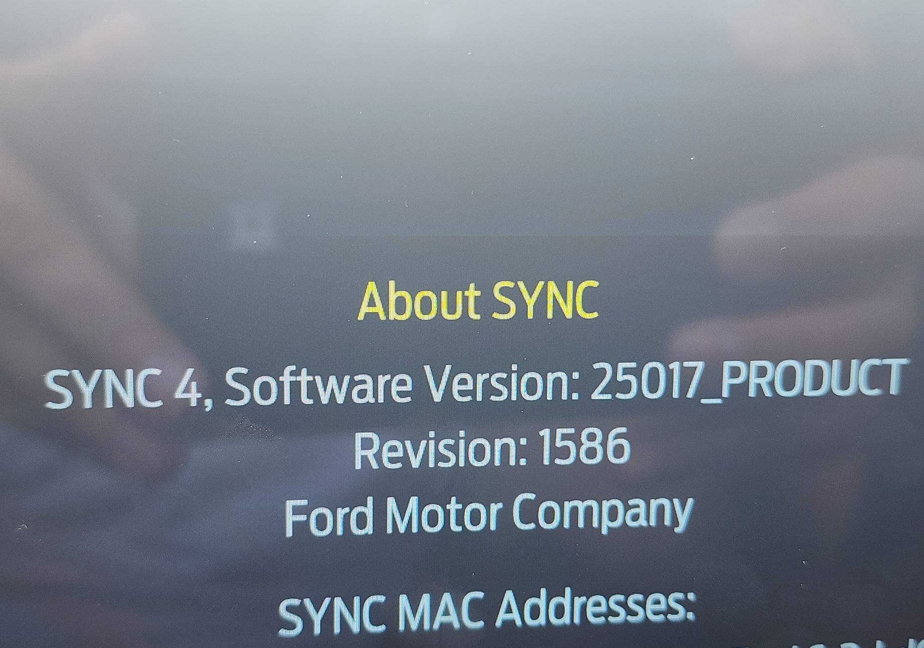 Current Sync4 build information | Mustang7G - 2024+ S650 Mustang Forum (Dark Horse, GT, EcoBoost ...