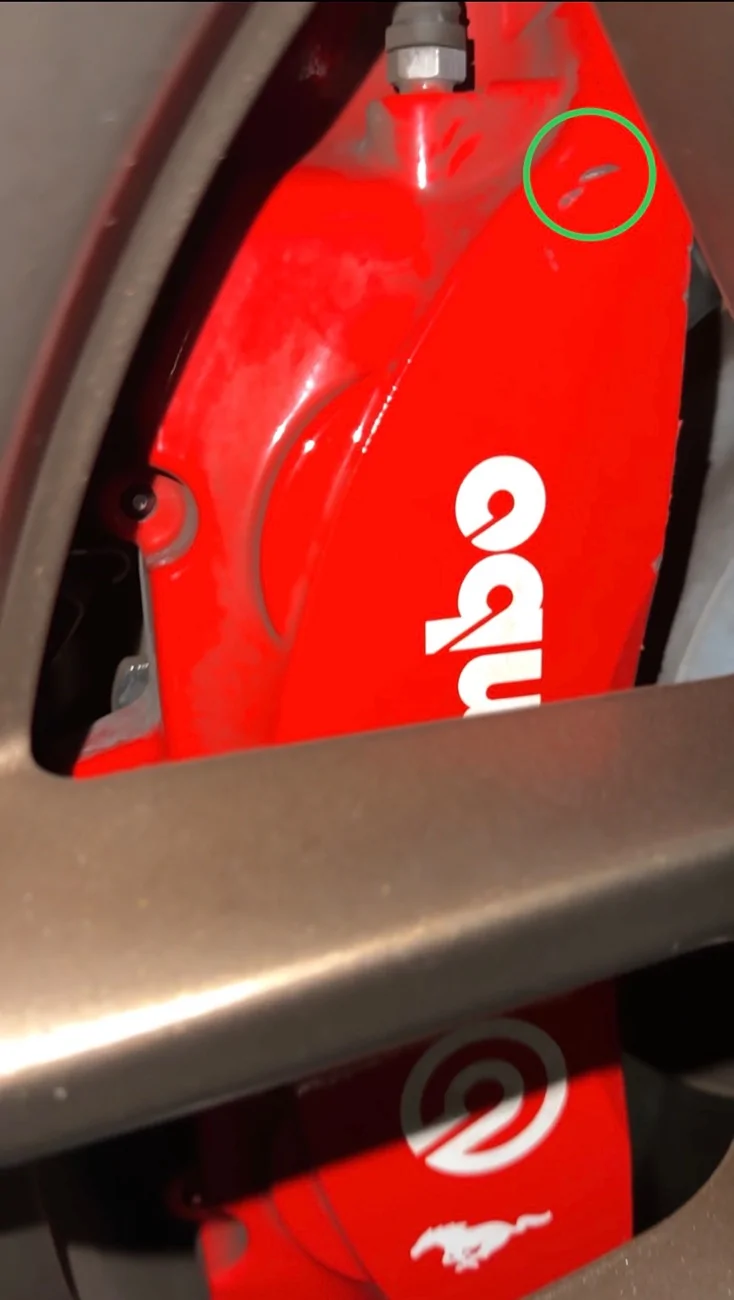 Red Brembo Caliper rock chip!!!!!! | Mustang7G - 2024+ S650 Mustang ...