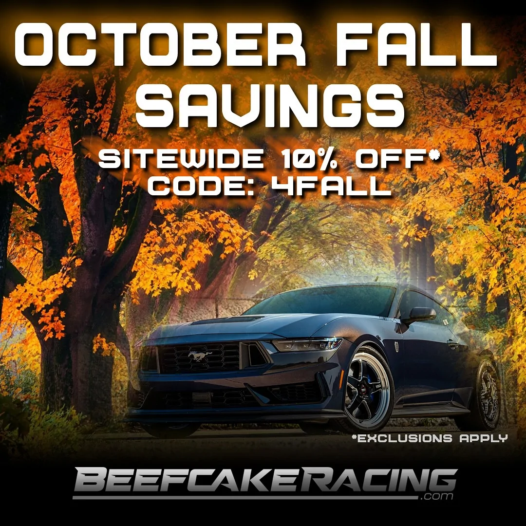 Beefcake Racing Fall Sale – 10% Off Sitewide! 🍂 | Mustang7G - 2024 ...