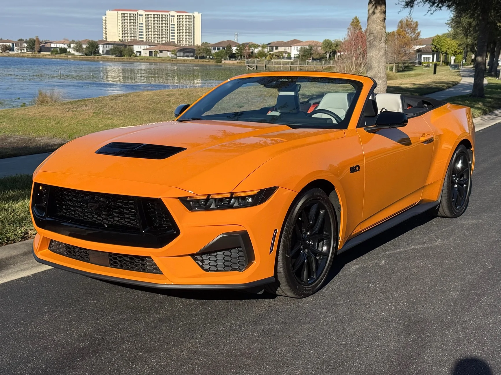 New 2026 Mustang GT Convertible (Orange Fury) owner | Mustang7G - 2024 ...